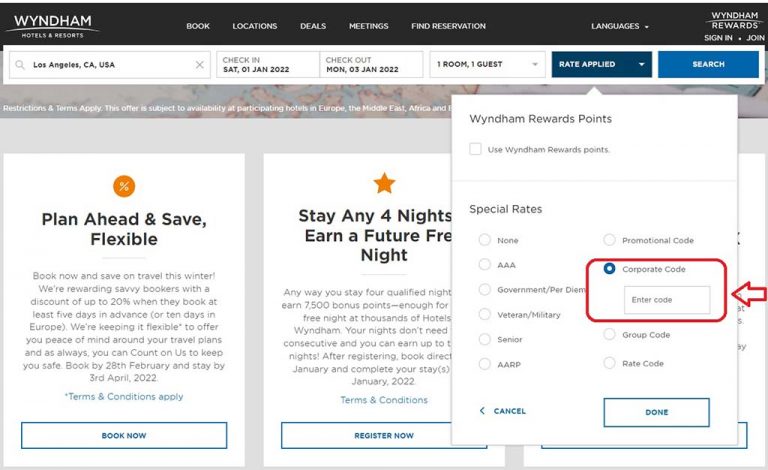 Wyndham Corporate Codes 2026 - TikoTravel